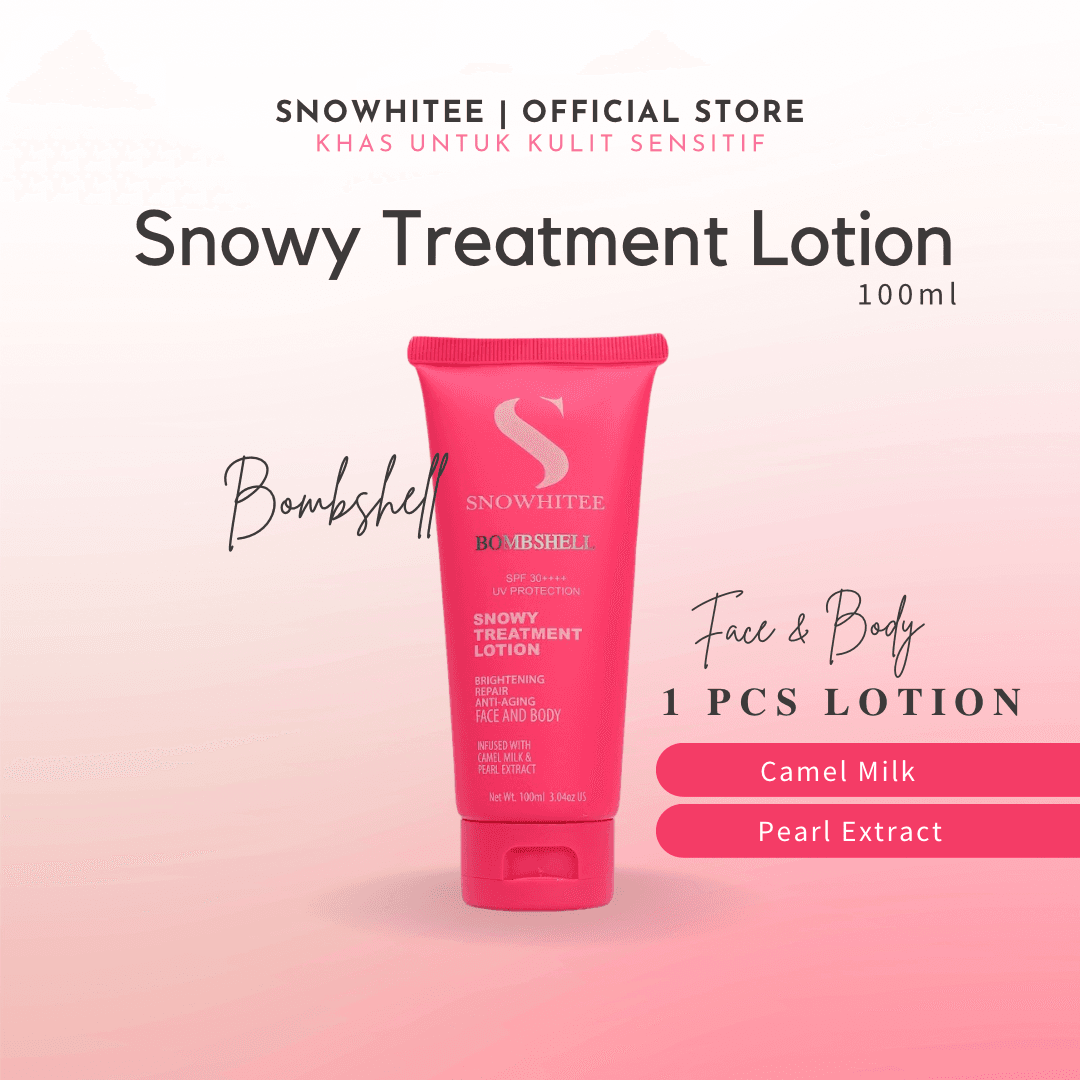 SNOWY LOTION TREATMENT - BOMBSHELL - Snowhitee