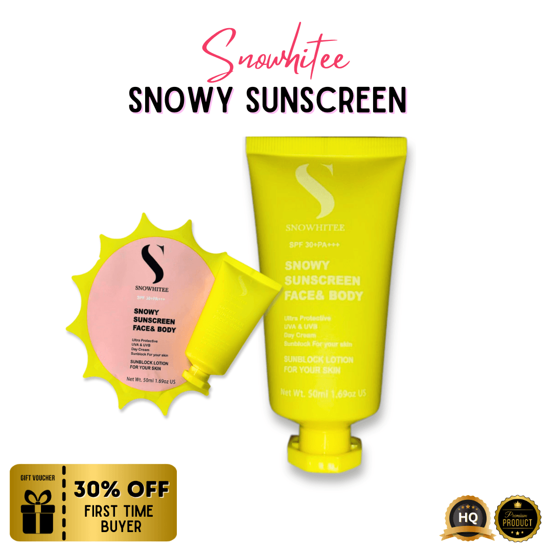 SNOWY SUNSCREEN FACE & BODY LOTION – Snowhitee